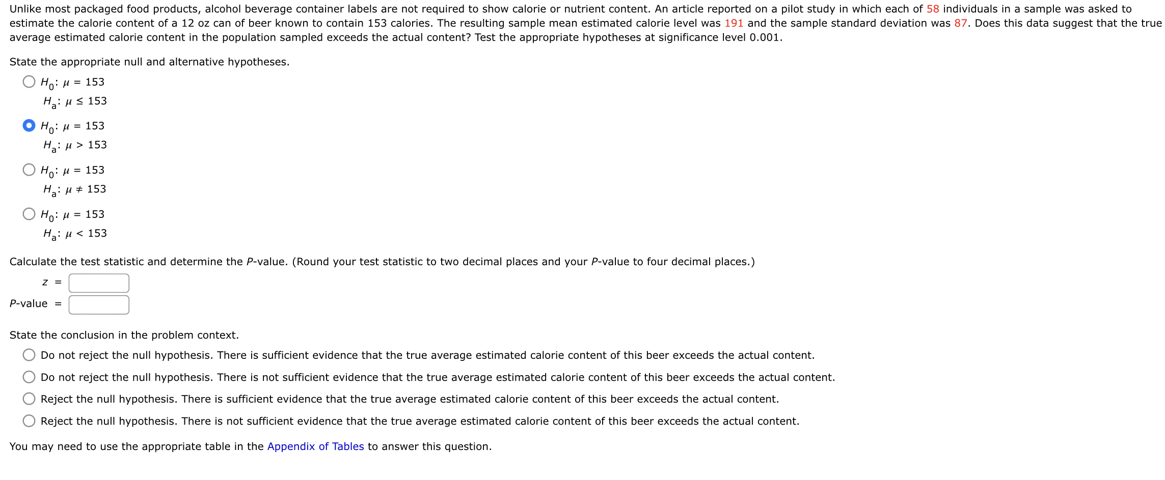 Solved average estimated calorie content in the population | Chegg.com