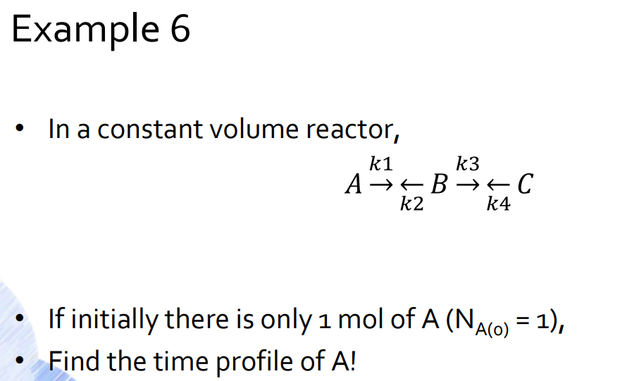 Solved - In a constant volume reactor, A→k1k2←k3⇆← If | Chegg.com