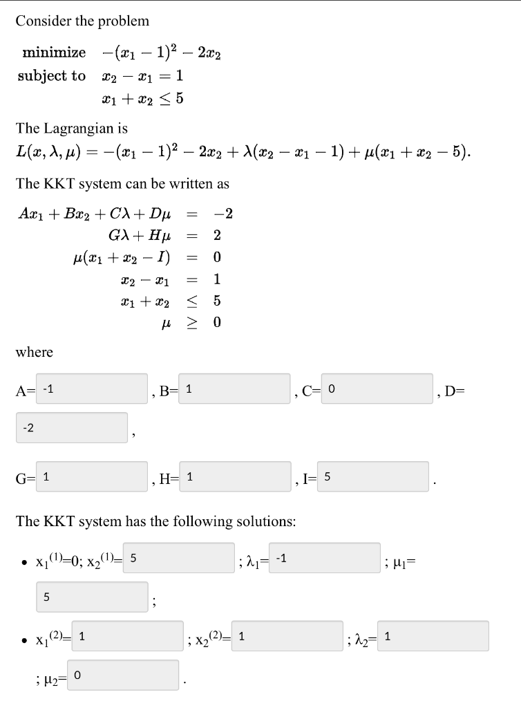 Solved Consider the problem minimize subject to | Chegg.com