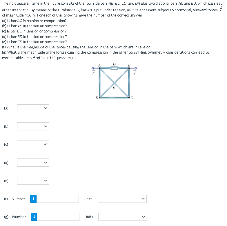 Solved The rigid square frame in the figure consists of the | Chegg.com