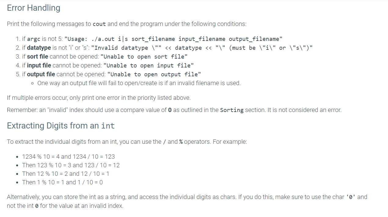 Solved Run command:./a.out i sort_a.txt input_i1.txt | Chegg.com