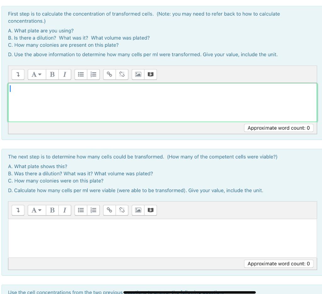 Solved First step is to calculate the concentration of | Chegg.com