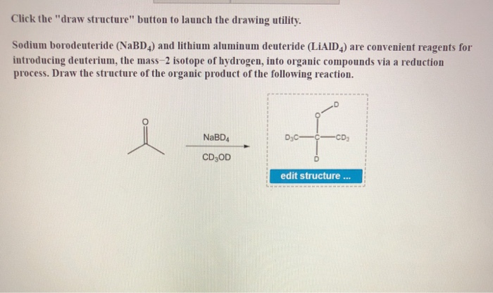 Solved Click the "draw structure" button to launch the | Chegg.com