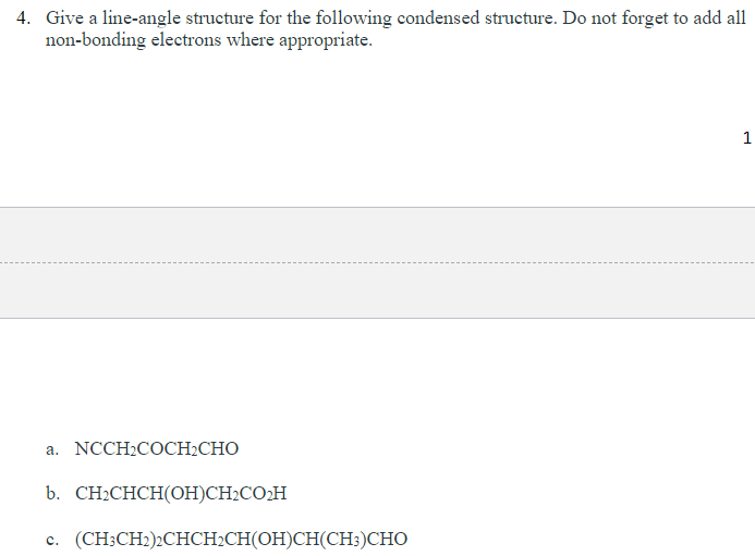 Give a line-angle structure for the following | Chegg.com