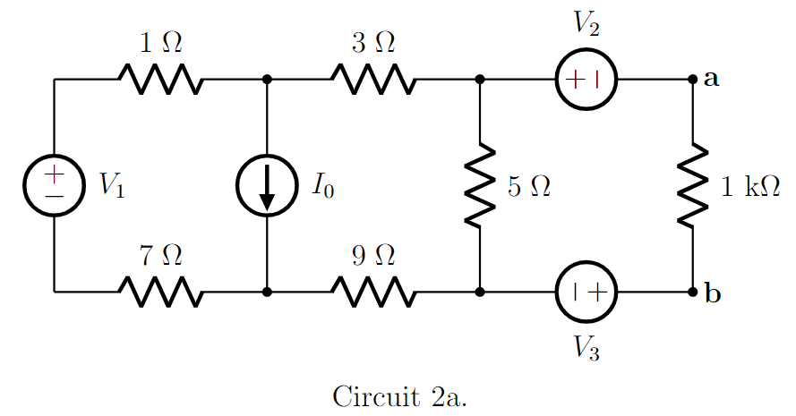 Solved Given: V1 = 6 volts, I0 = 2 amperes, V2 = 3 volts, | Chegg.com