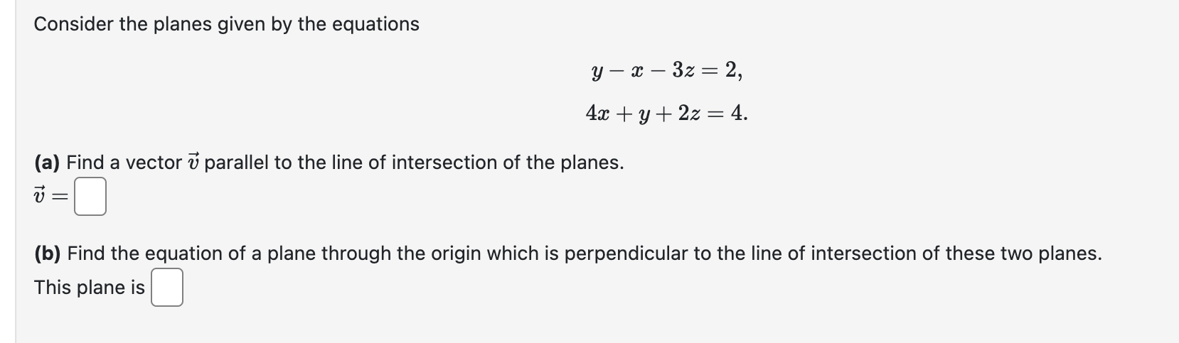 Consider the planes given by the | Chegg.com