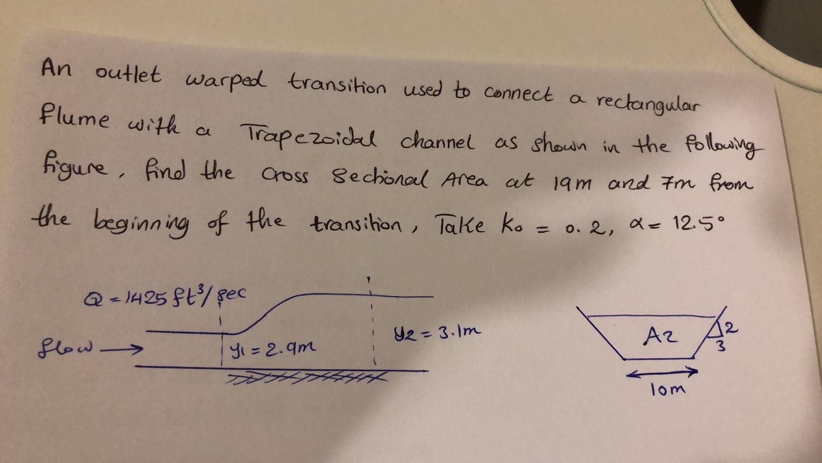 An outlet warped transition used to connect a | Chegg.com
