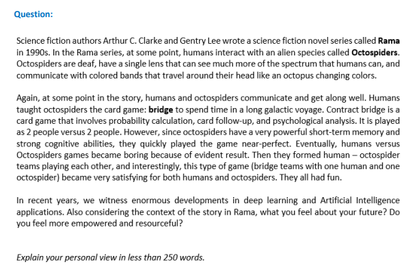 Solved Science fiction authors Arthur C. Clarke and Gentry | Chegg.com