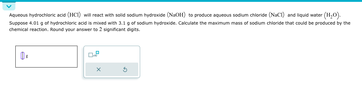 Solved Aqueous hydrochloric acid (HCl) ﻿will react with | Chegg.com
