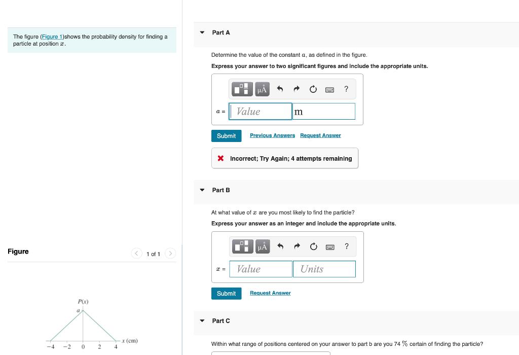 Solved The figure (Figure 1) shows the probability density | Chegg.com