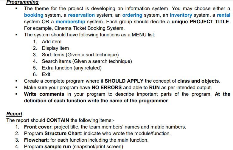 my title is (Sports equipment rental system) so the | Chegg.com