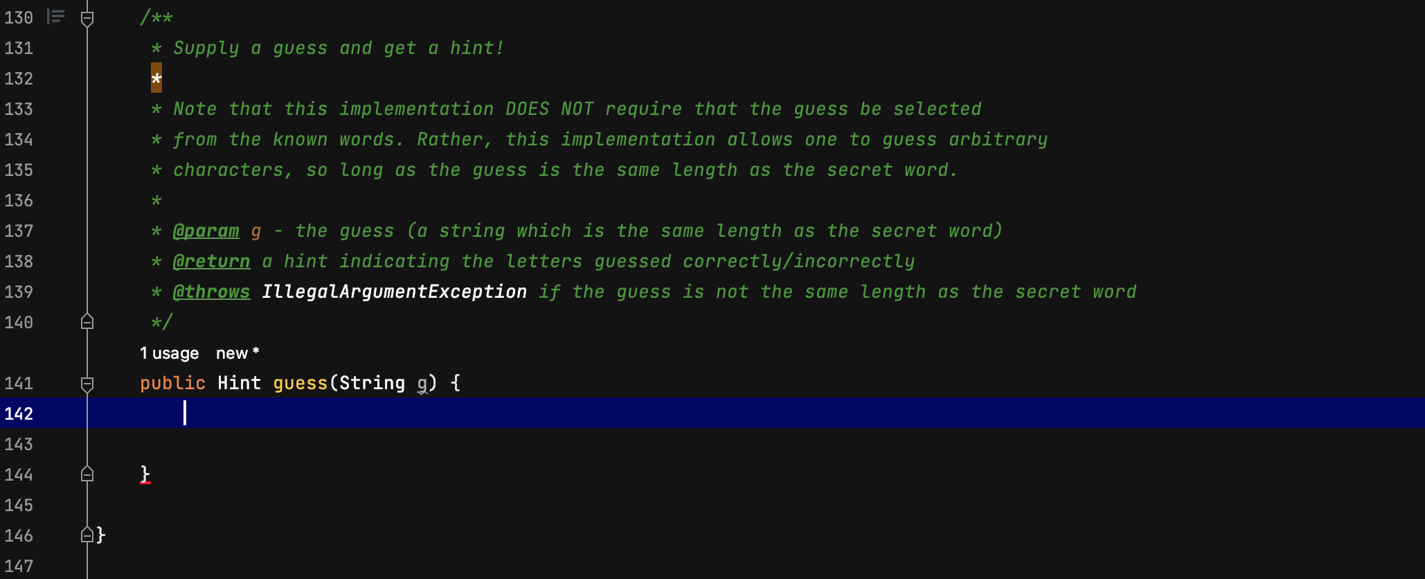 Solved 7 usages private ArrayList knownWords; 3 usages | Chegg.com