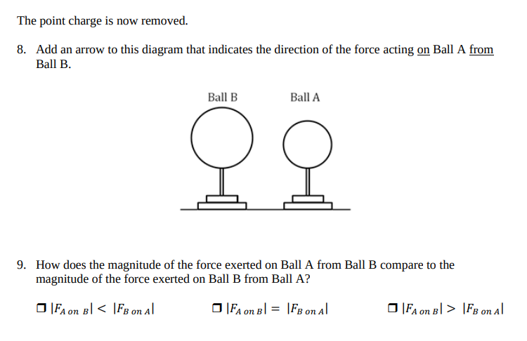 Solved An uncharged conducting ball (Ball A) on an | Chegg.com