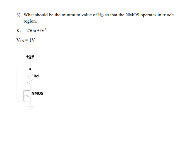 Solved What should be ﻿the minimum value of RD so ﻿that the | Chegg.com