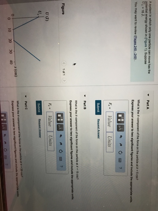 Solved A system in which only one particle can move has the | Chegg.com