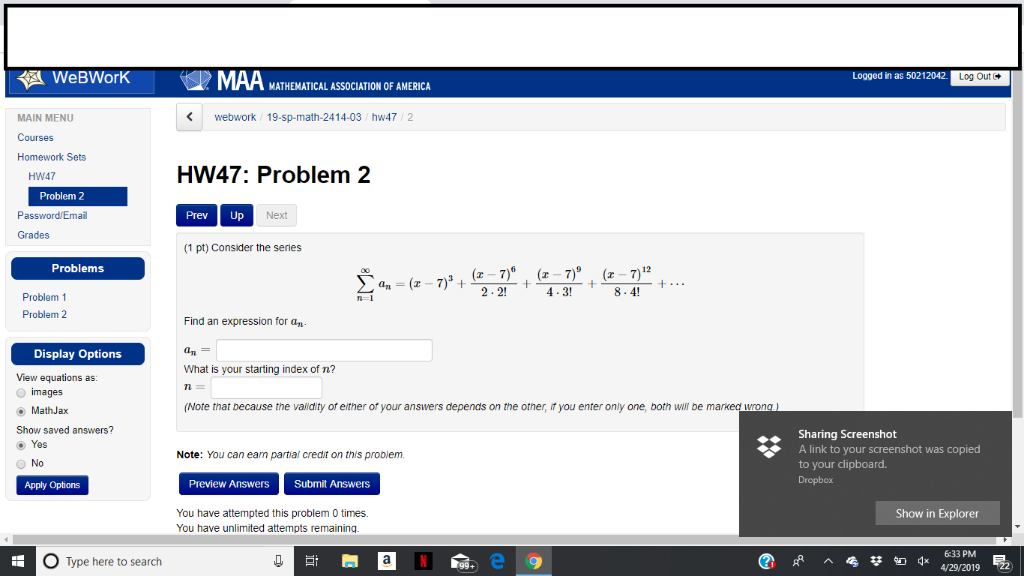 Solved WeBWorK MAA MATHEMATICAL ASSOCIATION OF AMERICA | Chegg.com Solved WeBWorK MAA MATHEMATICAL ASSOCIATION OF AMERICA | Chegg.com