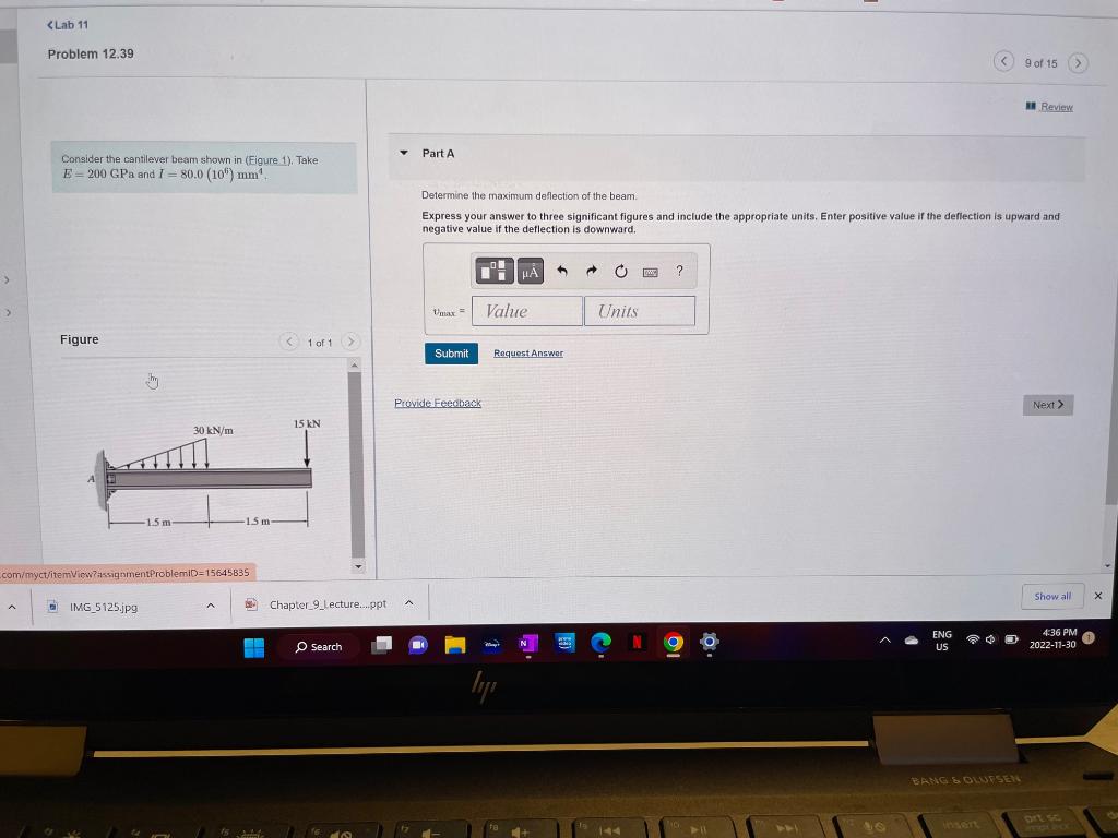 Solved Problem 12.39 Consider the cantilever beam shown in | Chegg.com Solved Problem 12.39 Consider the cantilever beam shown in | Chegg.com