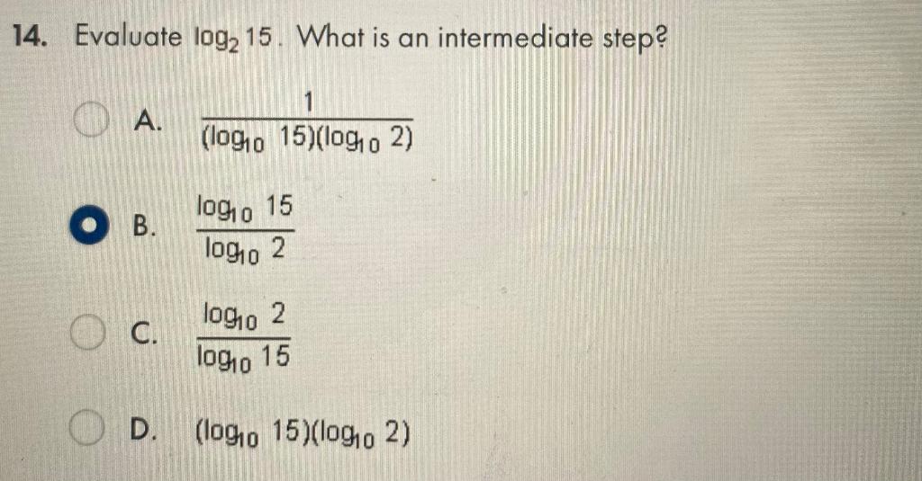 Solved 6. log3 X = 5.x= O A. 125 B. 243 O c C. 625 D. 81 7. | Chegg.com