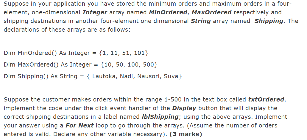 Solved Suppose in your application you have stored the | Chegg.com