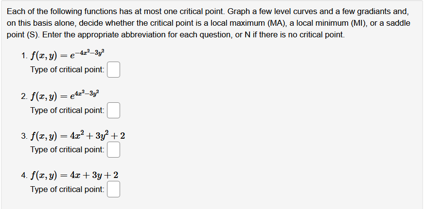 Solved Each of the following functions has at most one | Chegg.com