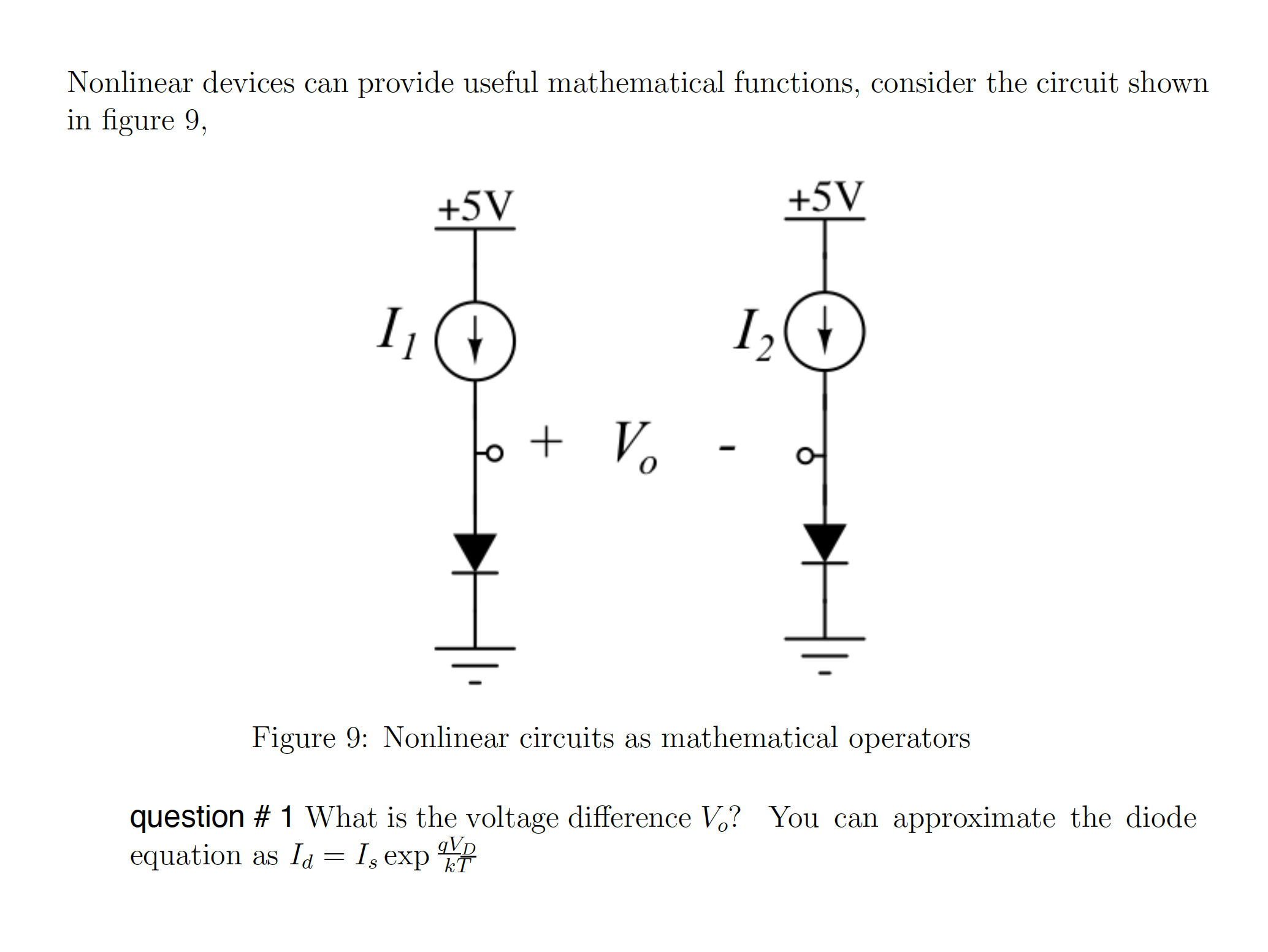Solved Nonlinear devices can provide useful mathematical | Chegg.com