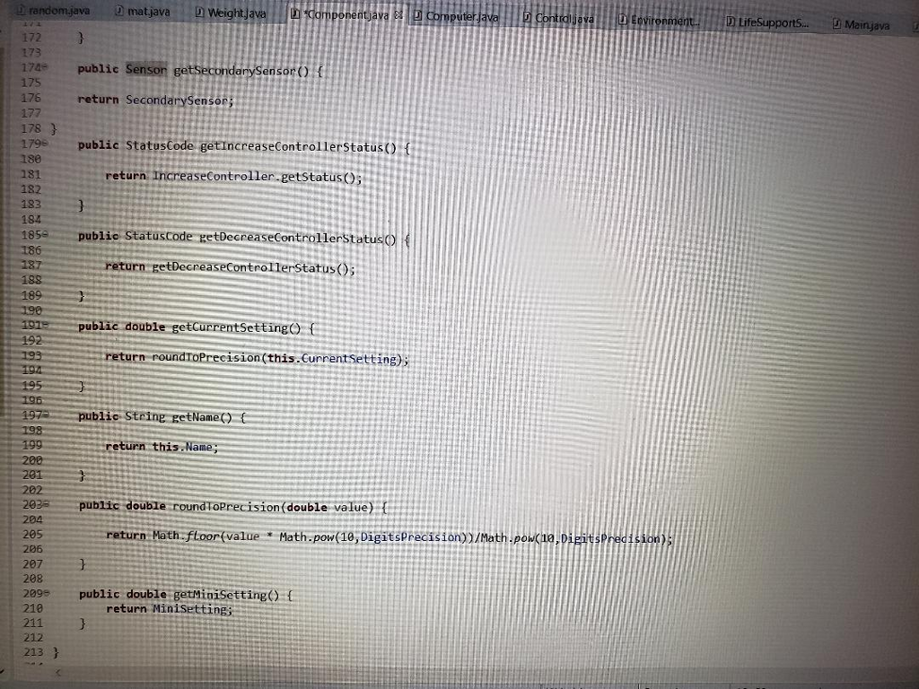 Solved Debug Space shuttle in Java. Consists of public | Chegg.com