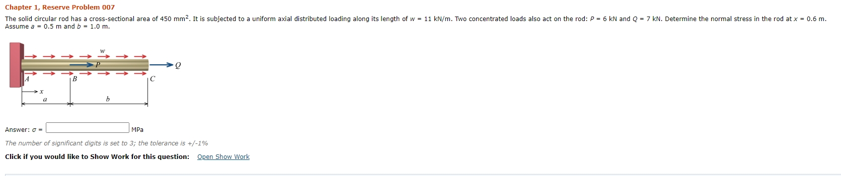 Solved Chapter 1, Reserve Problem 007 The solid circular rod | Chegg.com