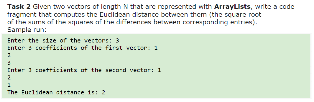 Solved Task 2 Given two vectors of length N that are | Chegg.com