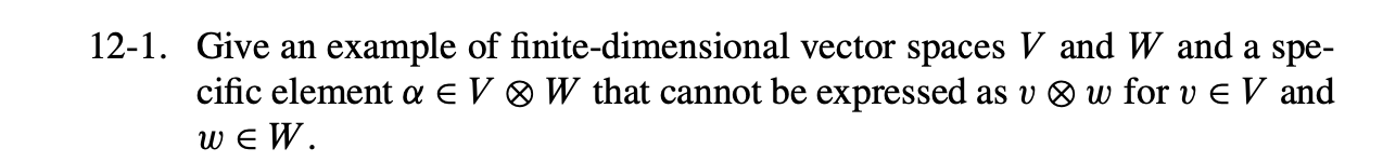 Solved -1. Give an example of finite-dimensional vector | Chegg.com