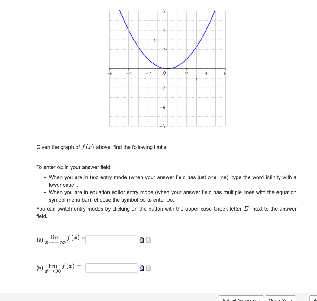 Solved Given the graph of f(x) above, find the following | Chegg.com