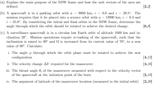 (a) ﻿Explain the main purpose of the RSW frame and | Chegg.com