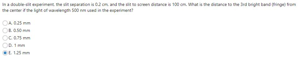 Solved In a double-slit experiment, the slit separation is | Chegg.com