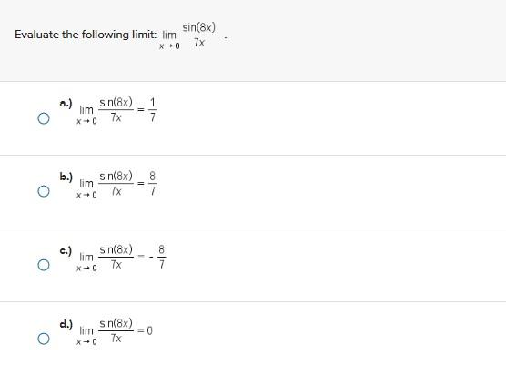 Solved Determine the values of “indeterminate form” limits | Chegg.com
