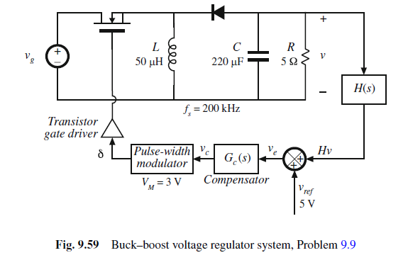 Solved 9.9 Design of a buck–boost voltage regulator. The | Chegg.com
