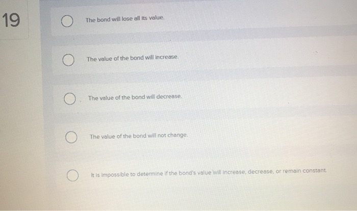 Solved With A Fixed Interest Rate Bond If Interest Rates In Chegg