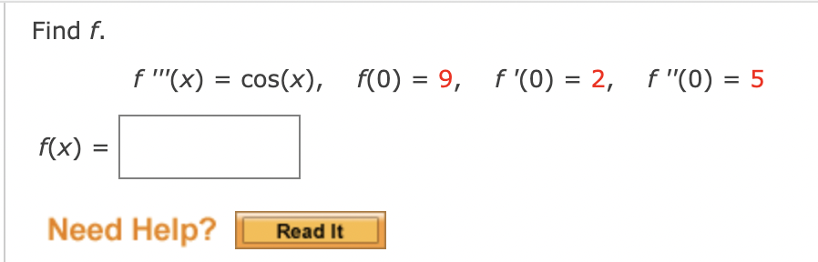 Solved Find f. | Chegg.com