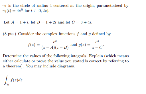 Solved ya is the circle of radius 4 centered at the origin, | Chegg.com