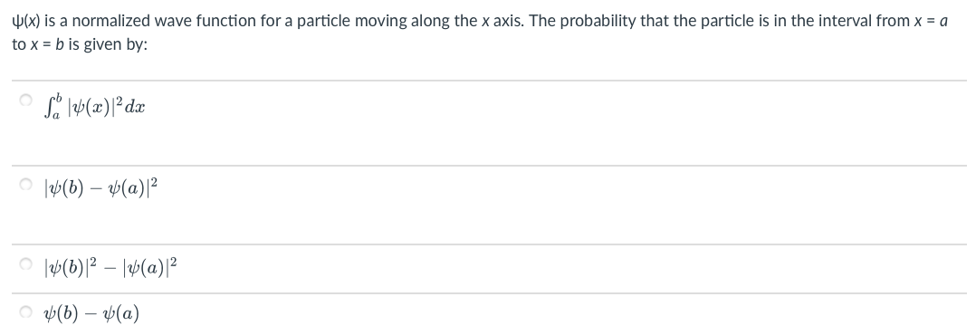 Solved W(x) is a normalized wave function for a particle | Chegg.com