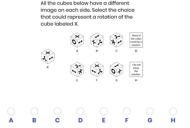 Solved All the cubes below have a different image on each | Chegg.com