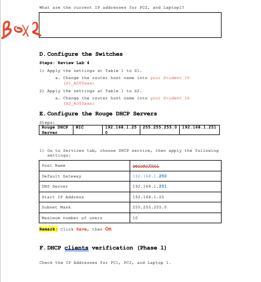 Solved please provide me with answers for Box 1, Box 2, Box | Chegg.com