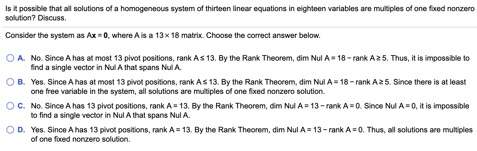 Solved Is it possible that all solutions of a homogeneous | Chegg.com