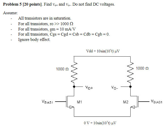 Solved Problem 5 [ 20 points]. Find v0+ and v0. Do not find | Chegg.com