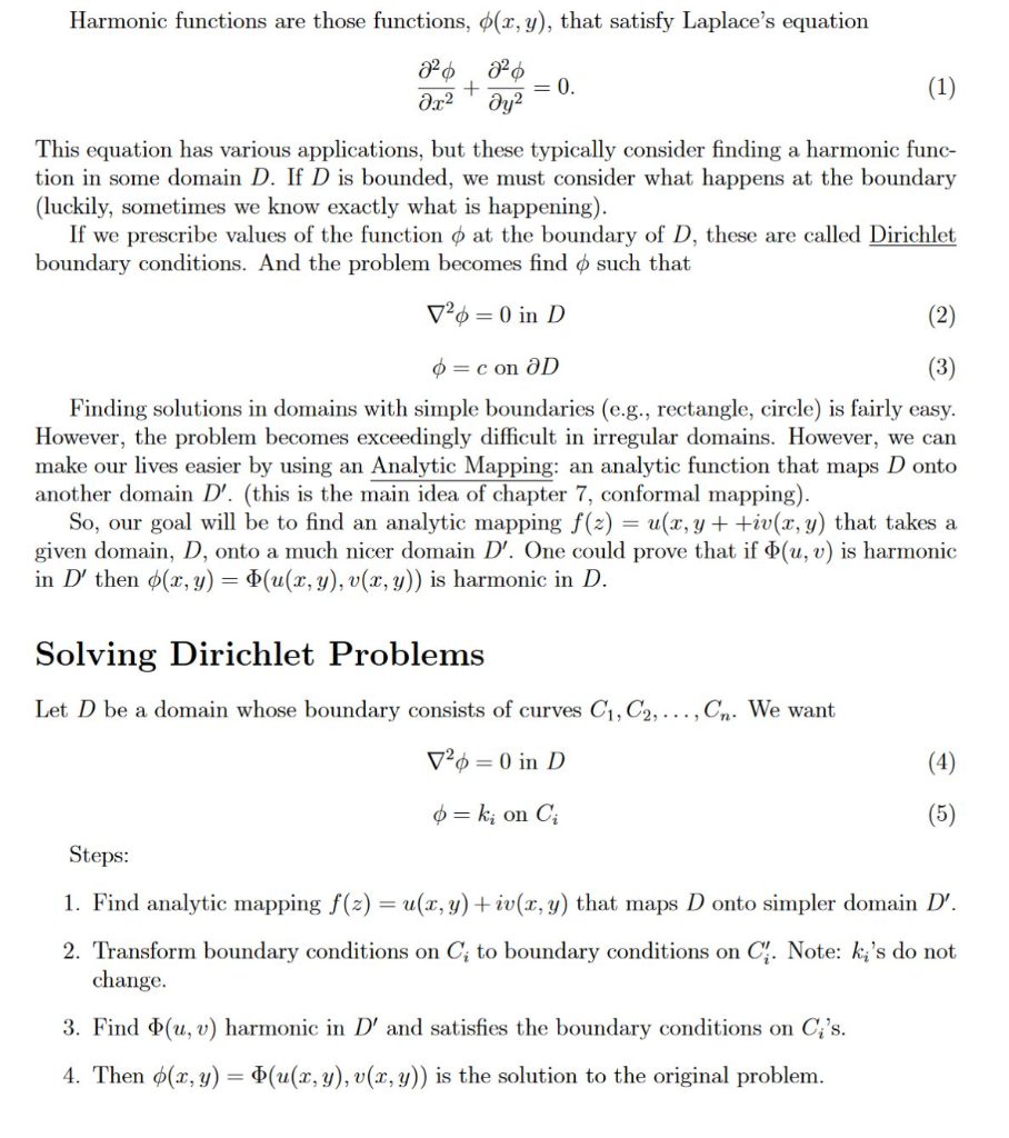 Harmonic functions are those functions, φ(x,y), that | Chegg.com