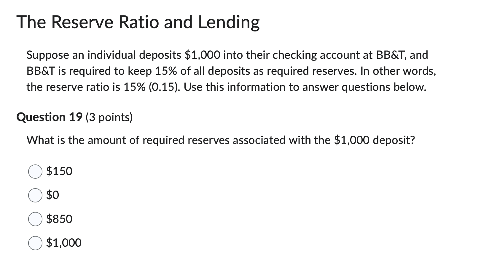 Solved The Reserve Ratio and Lending Suppose an individual | Chegg.com