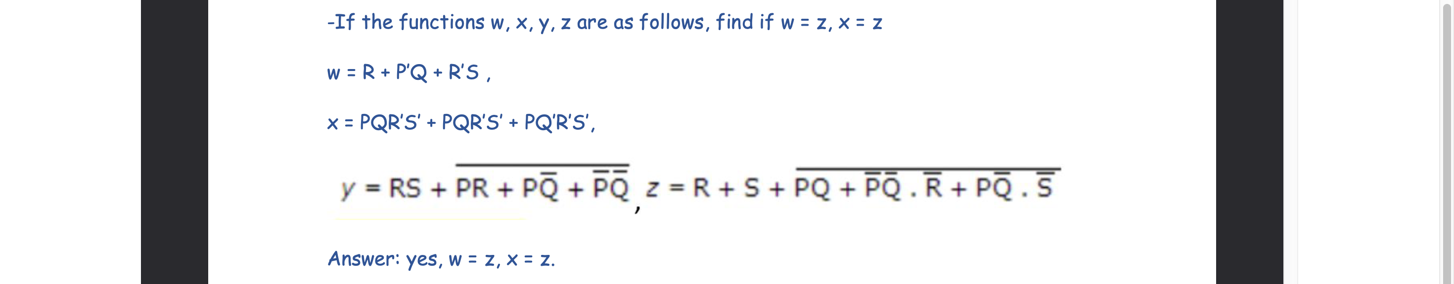 Solved -If the functions w,x,y,z are as follows, find if | Chegg.com