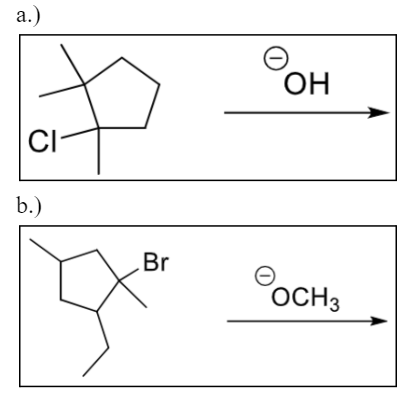 [Solved]: Draw all possible -elimination product(s) for the