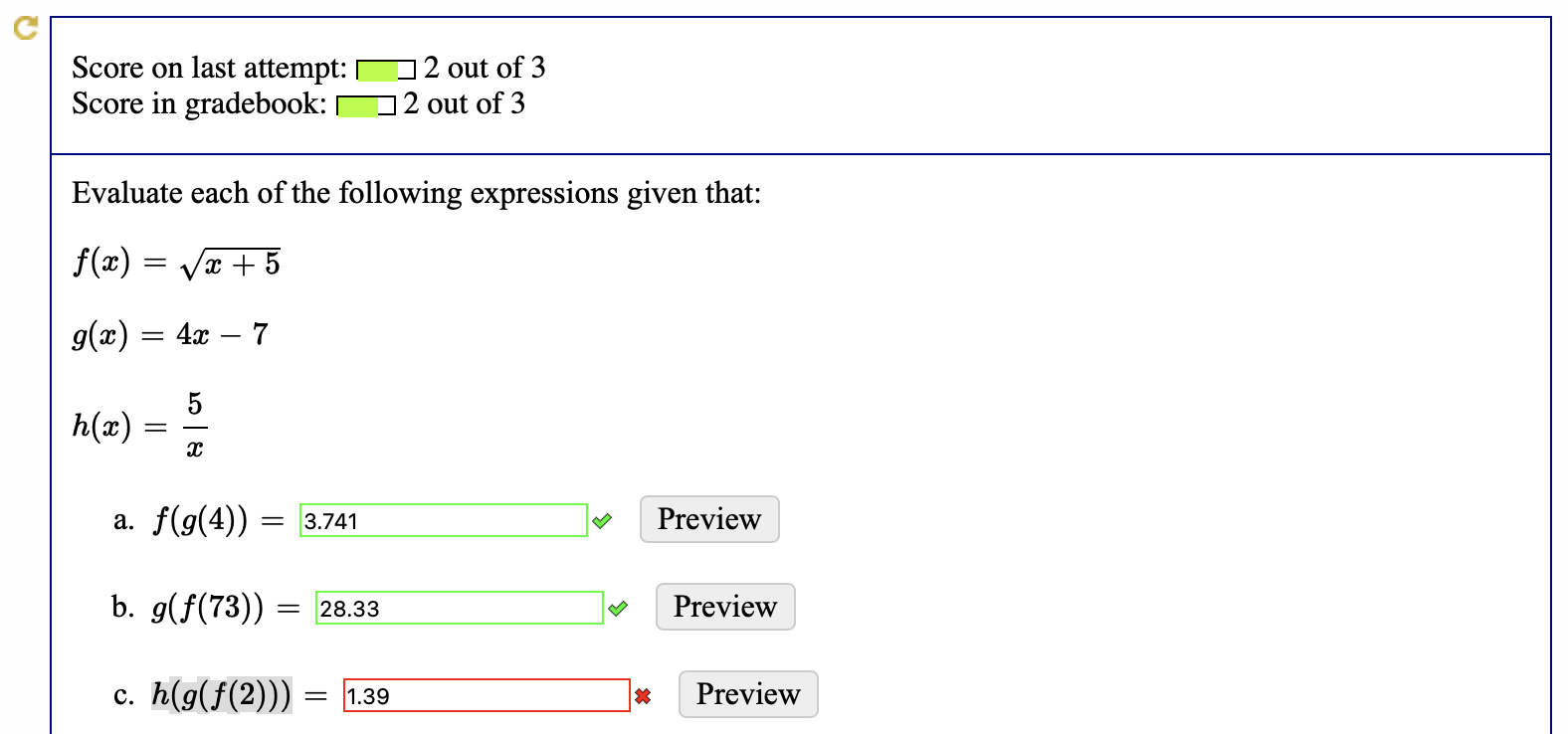 Solved Evaluate each of the following expressions given | Chegg.com