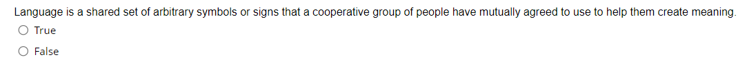[Solved]: Explain the reason too. Language is a shared se