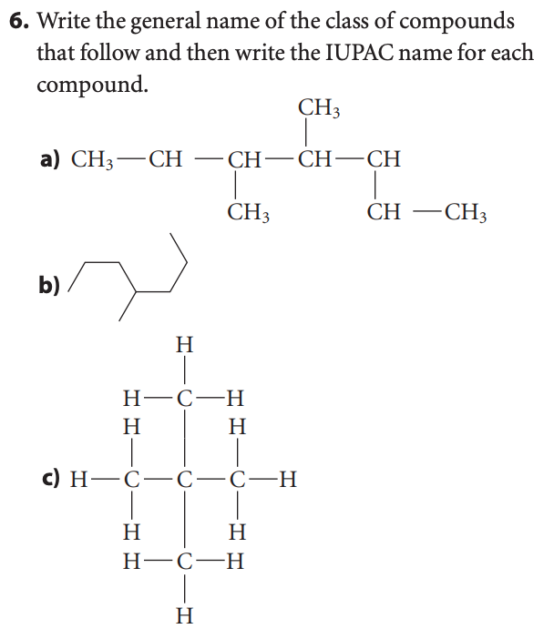 Solved I7. Write the IUPAC name for each compound.10. Draw | Chegg.com