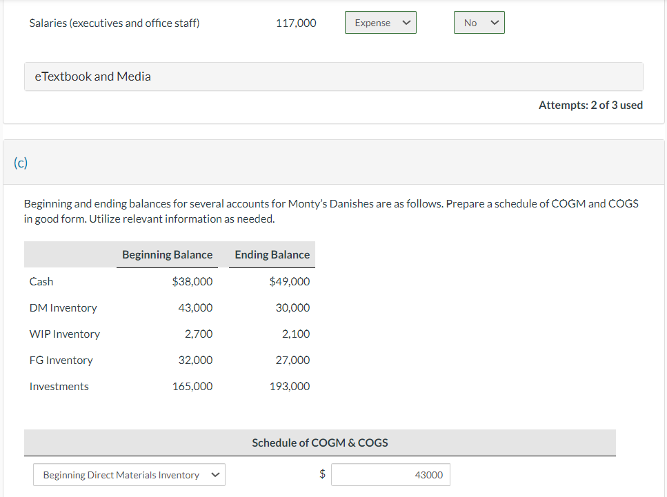Chris, the manager at Monty's Danishes, was excited | Chegg.com